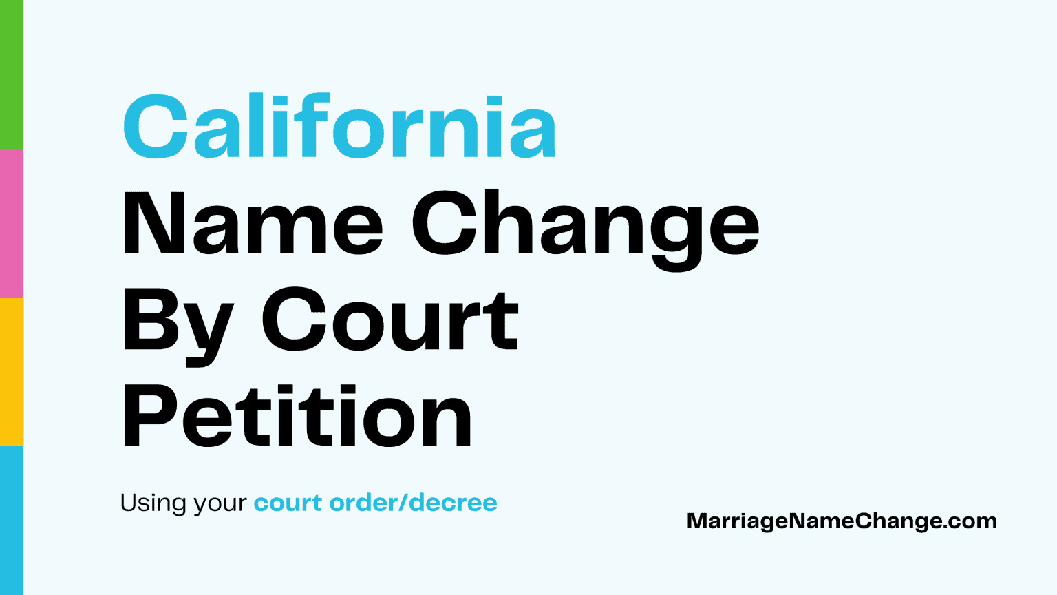 California Name Change: A Complete Guide - AliasFlip