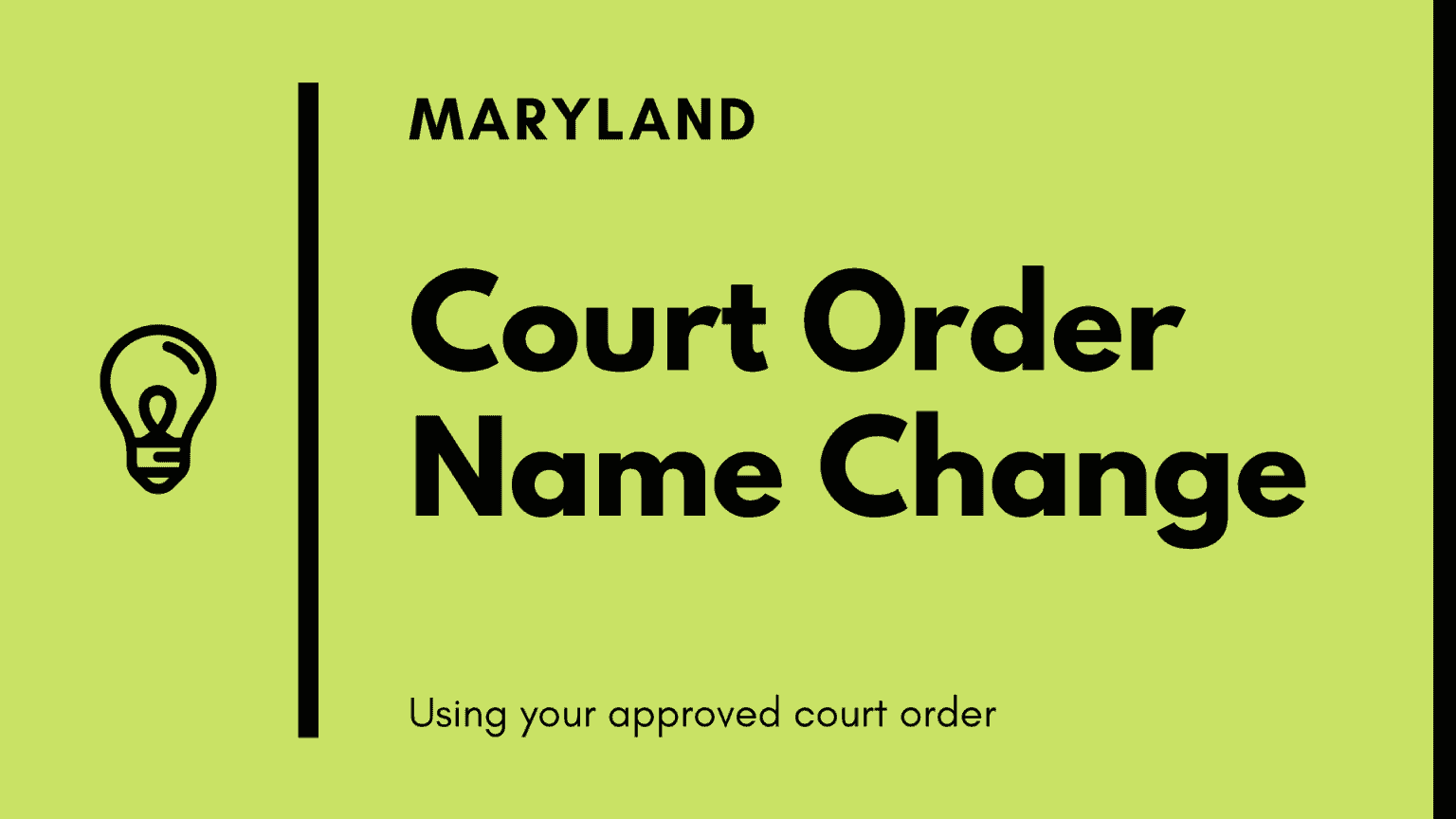 Maryland Name Change: A Complete How-To Guide - AliasFlip